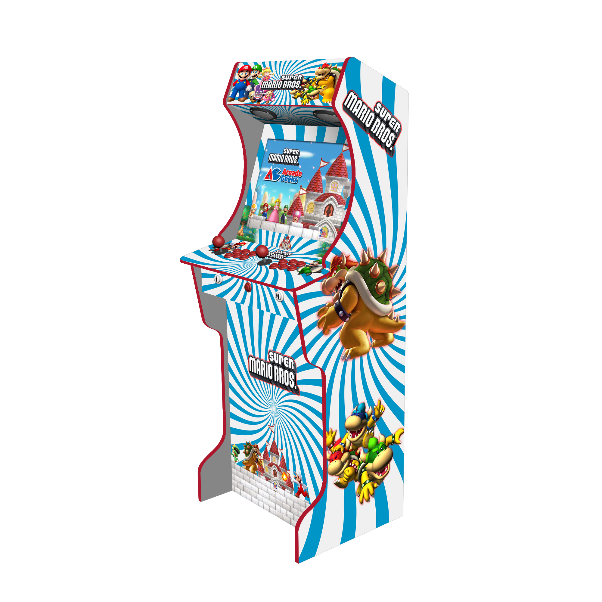AG Elite 2 Player Arcade Machine - Super Mario Bros - Top Spec - Arcade ...